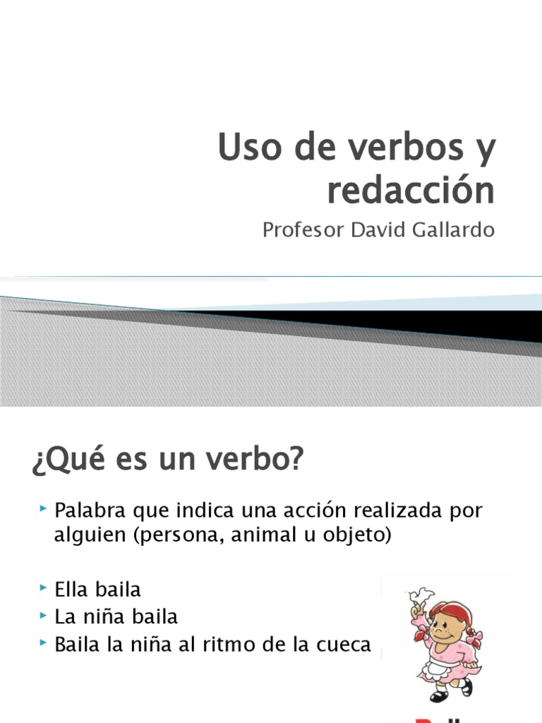 Uso de Verbos y Redacción | PDF