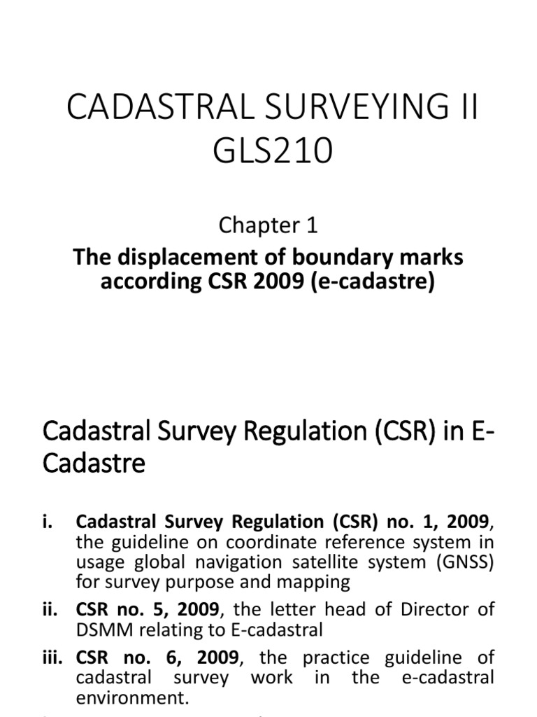 Chapter 1B The Displacement of Boundary Marks | PDF