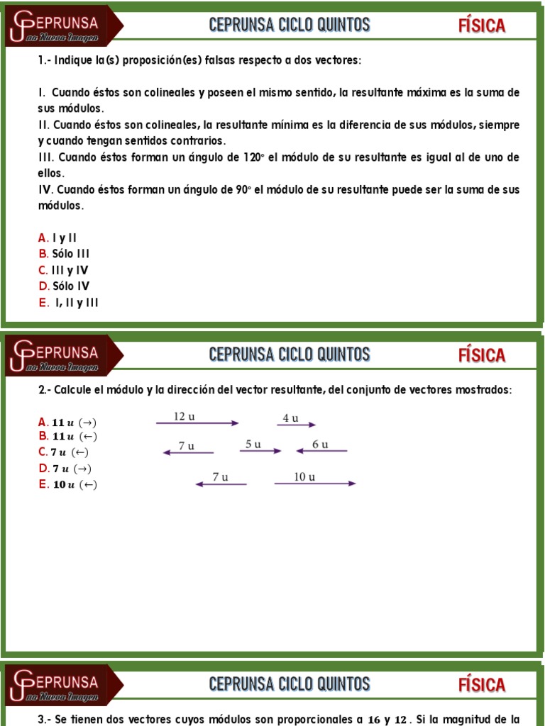 Vectores 01-Quintos | PDF