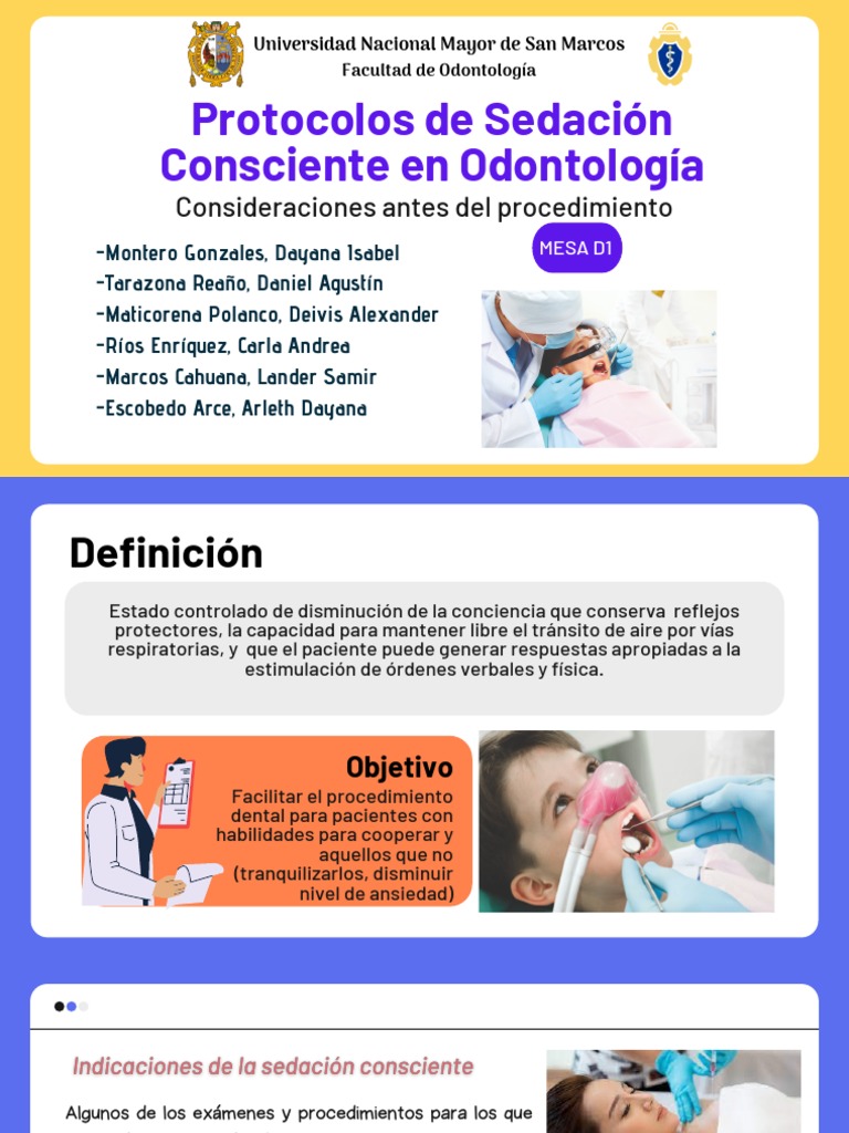 Sedacion Conciente Antes | PDF | Odontología | Medicina CLINICA