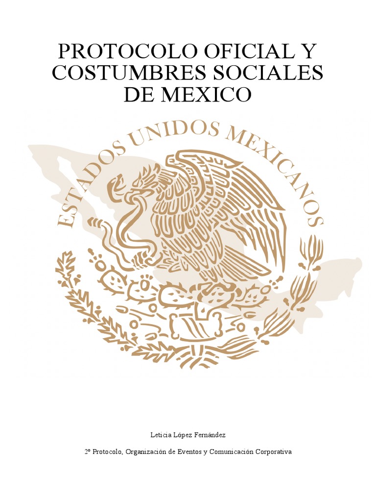 Protocolo Oficial de México | PDF | Gobierno local | Alcalde