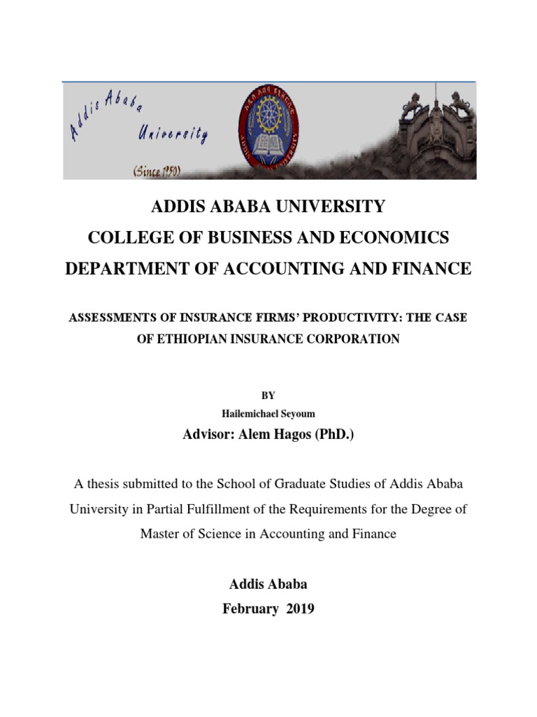 Hailemichael Seyoum | PDF | Insurance | Banks