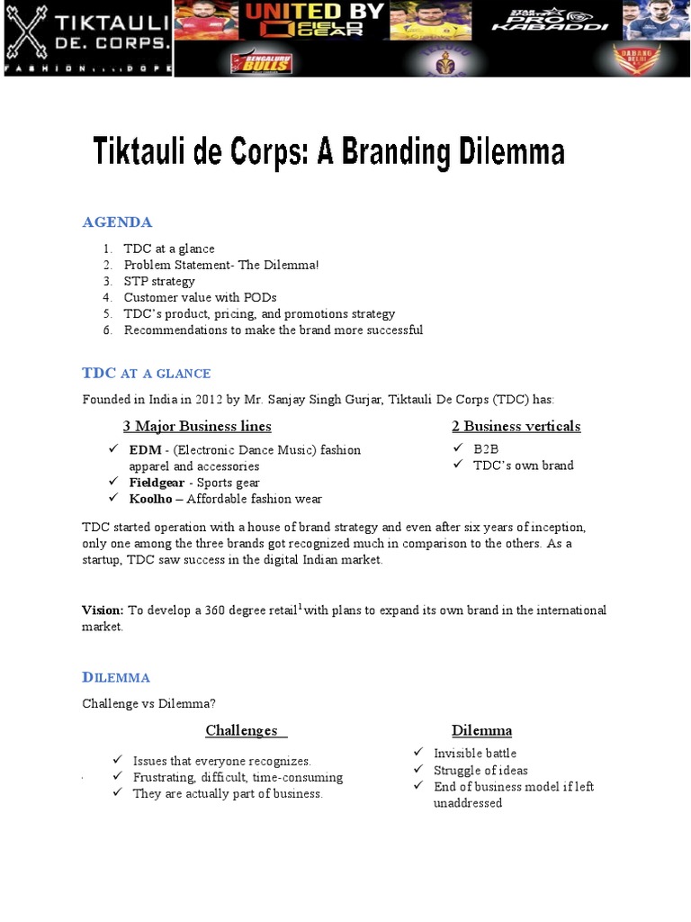 TDC Case Study Final | PDF