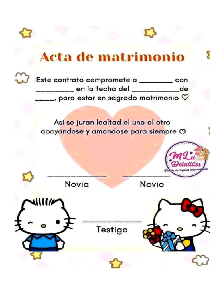 Acta de Matrimonio | PDF