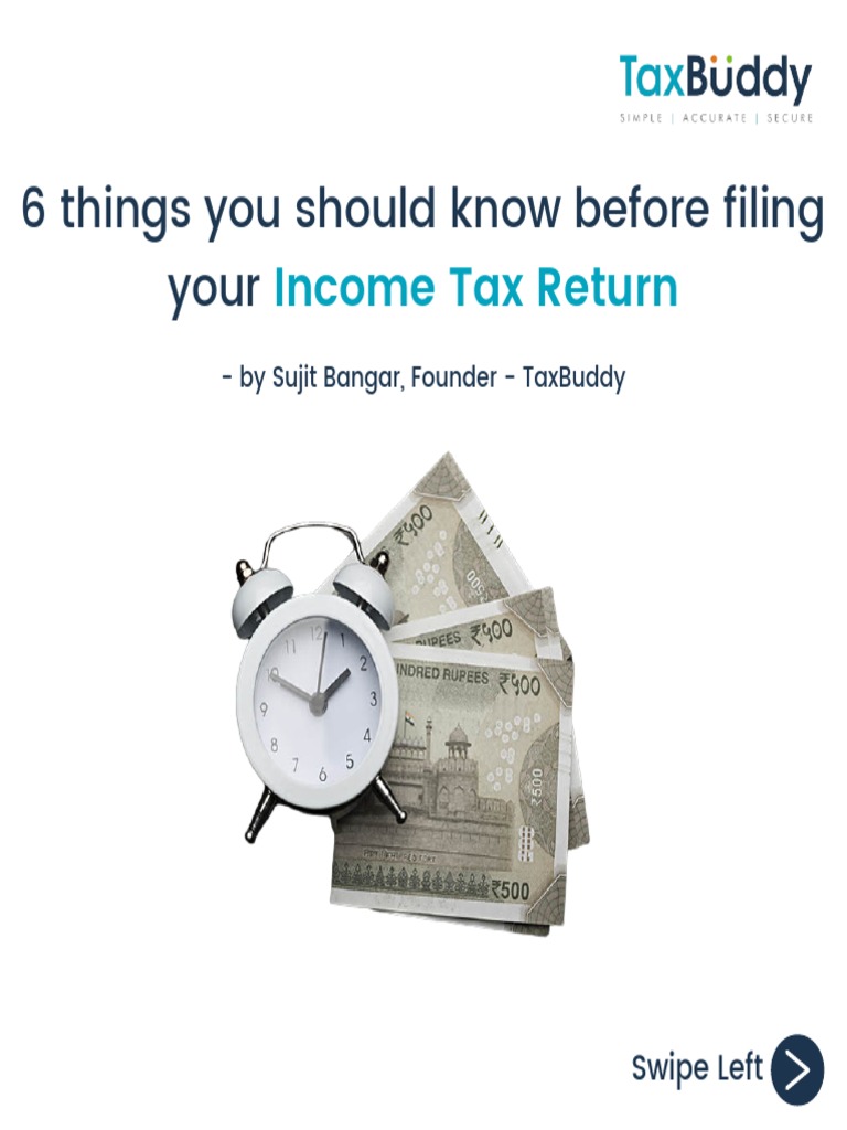 6 Things To Remember Before Filing Your Income Tax Returns | PDF