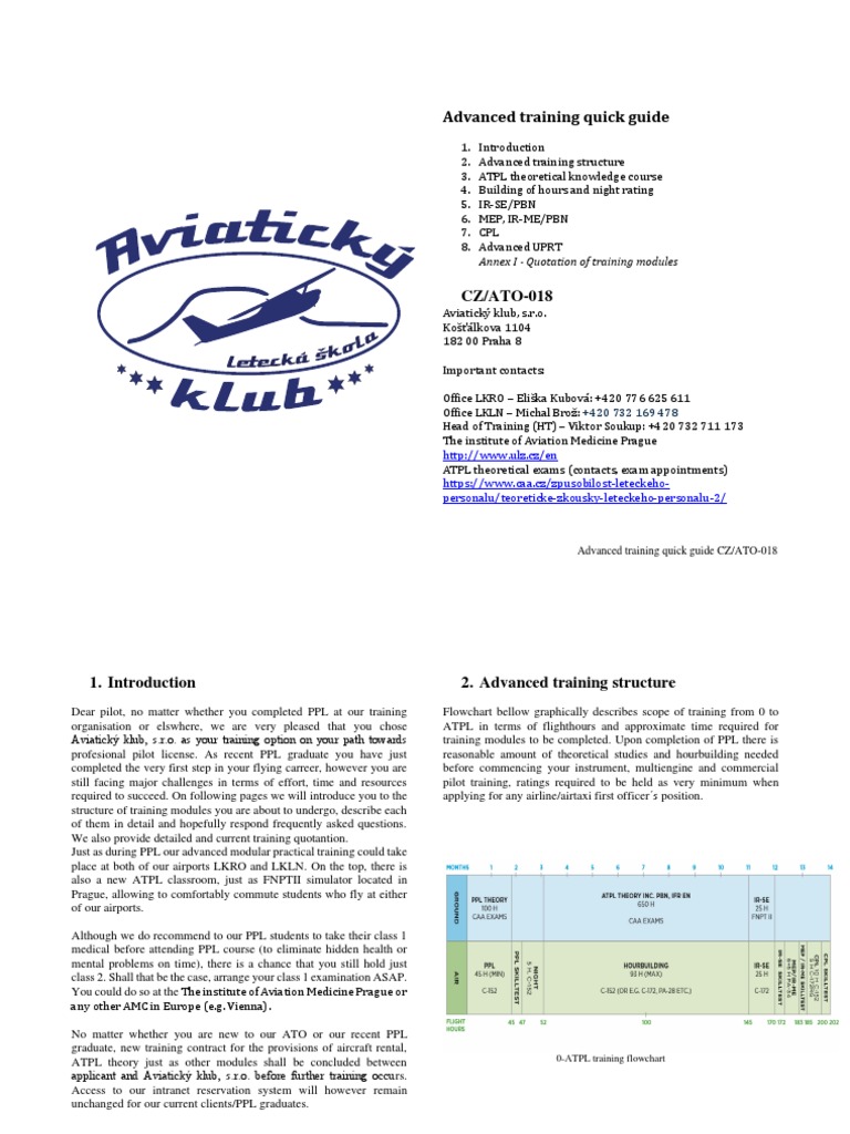 Advanced Training Quick Guide and Quotation 2022 | PDF | Instrument Flight Rules | Visual Flight ...