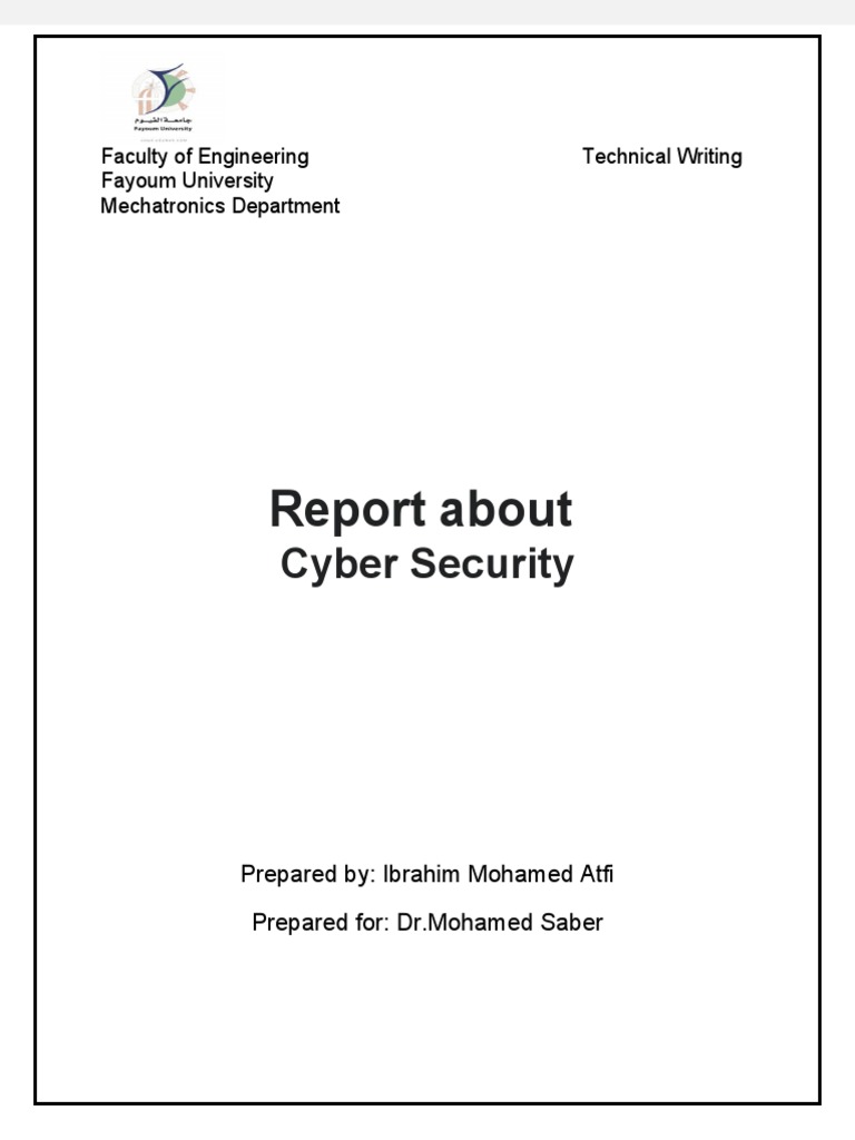 Cyber Security Pdf Security Computer Security