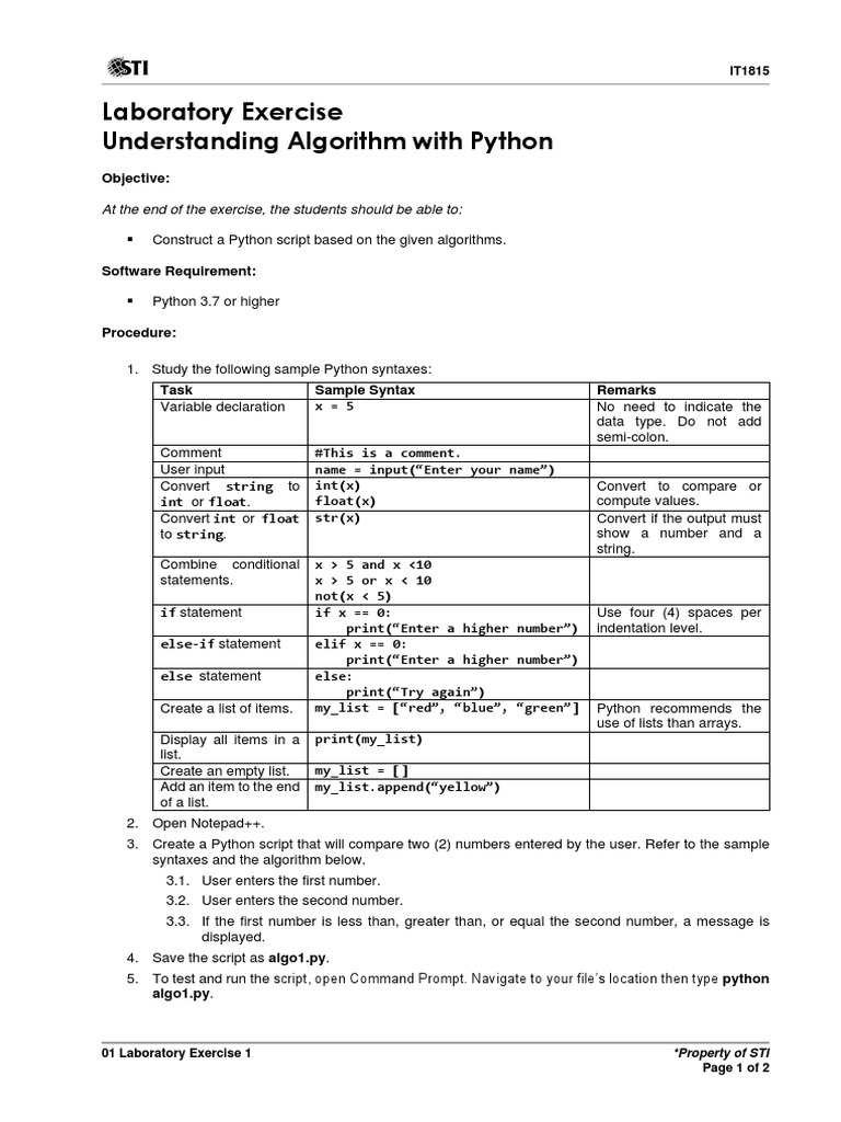Python Programming Data Structures And Algorithms 2nd Yr College 1st Sem 01 Hands 8484