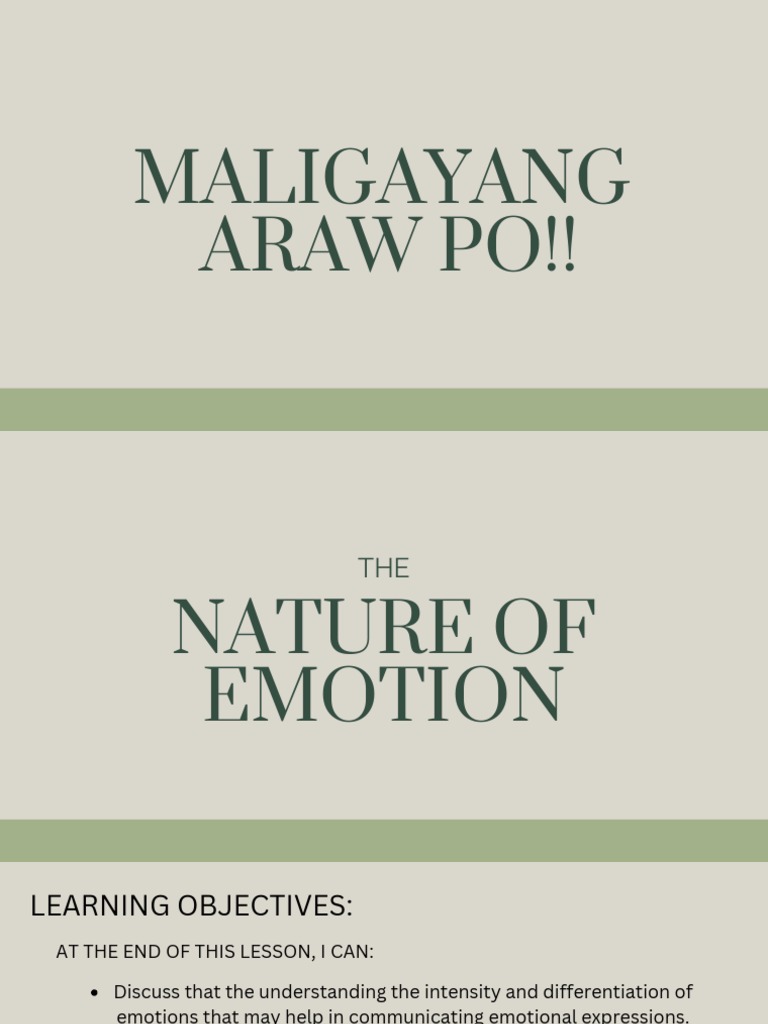 PERSONAL DEVELOPMENT PPT | PDF | Emotions | Feeling