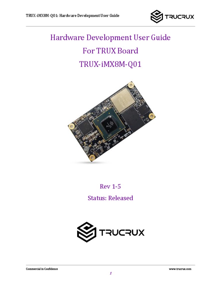 TRUX-iMX8M-Q01 Hardware User Guide 03082022 N | PDF | Computer Science | Electronics