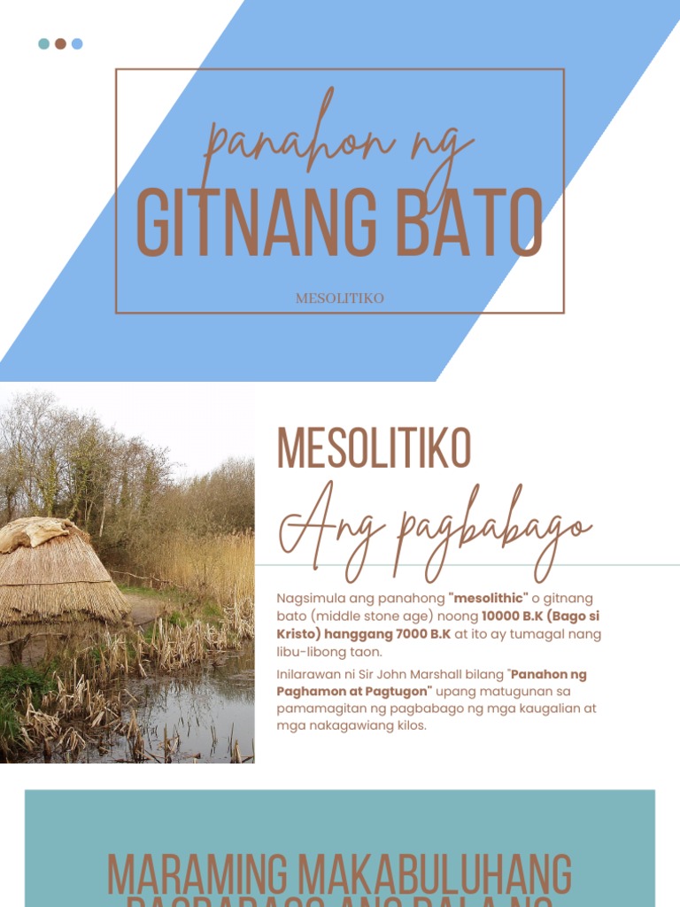 Pangkat Mesolitiko | PDF