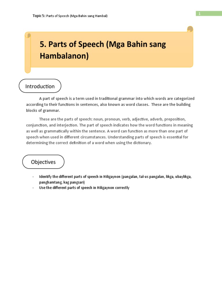 EDMOTO 5th Topic | PDF