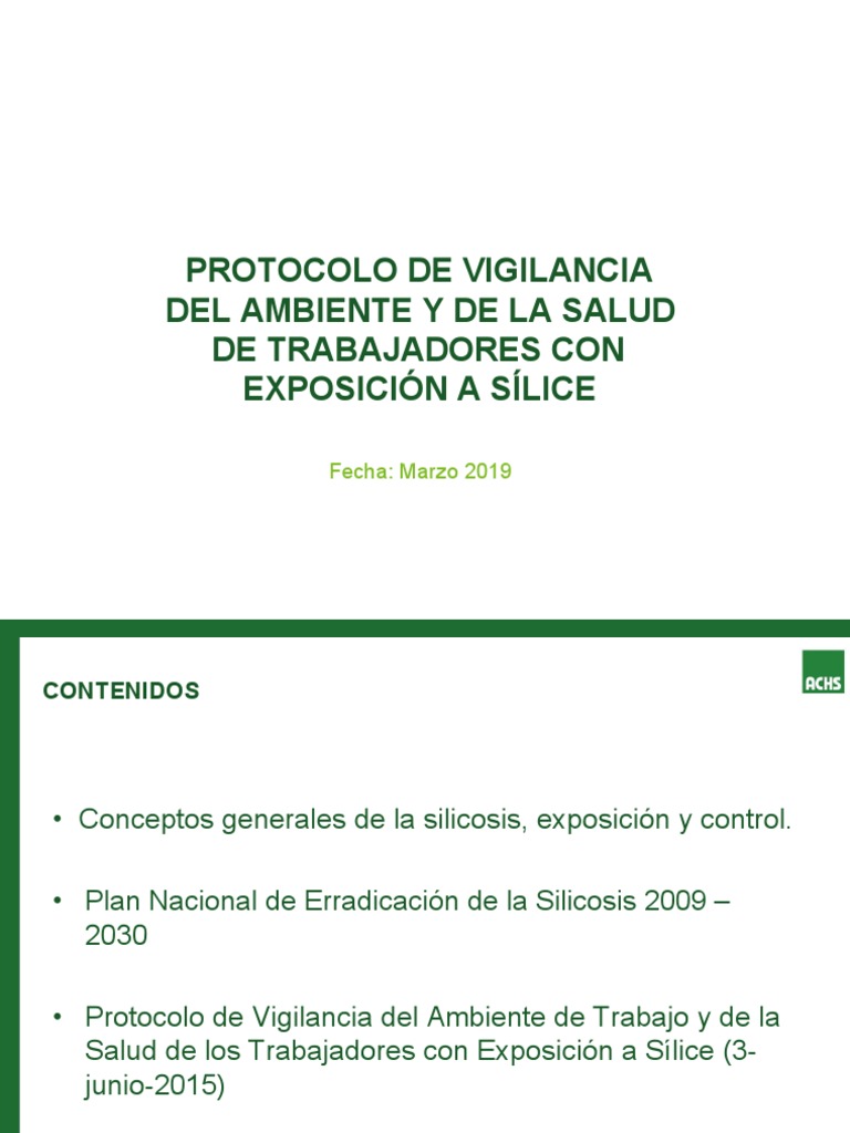 Protocolo Silice | PDF | Ciencias de la Salud | Medicina CLINICA