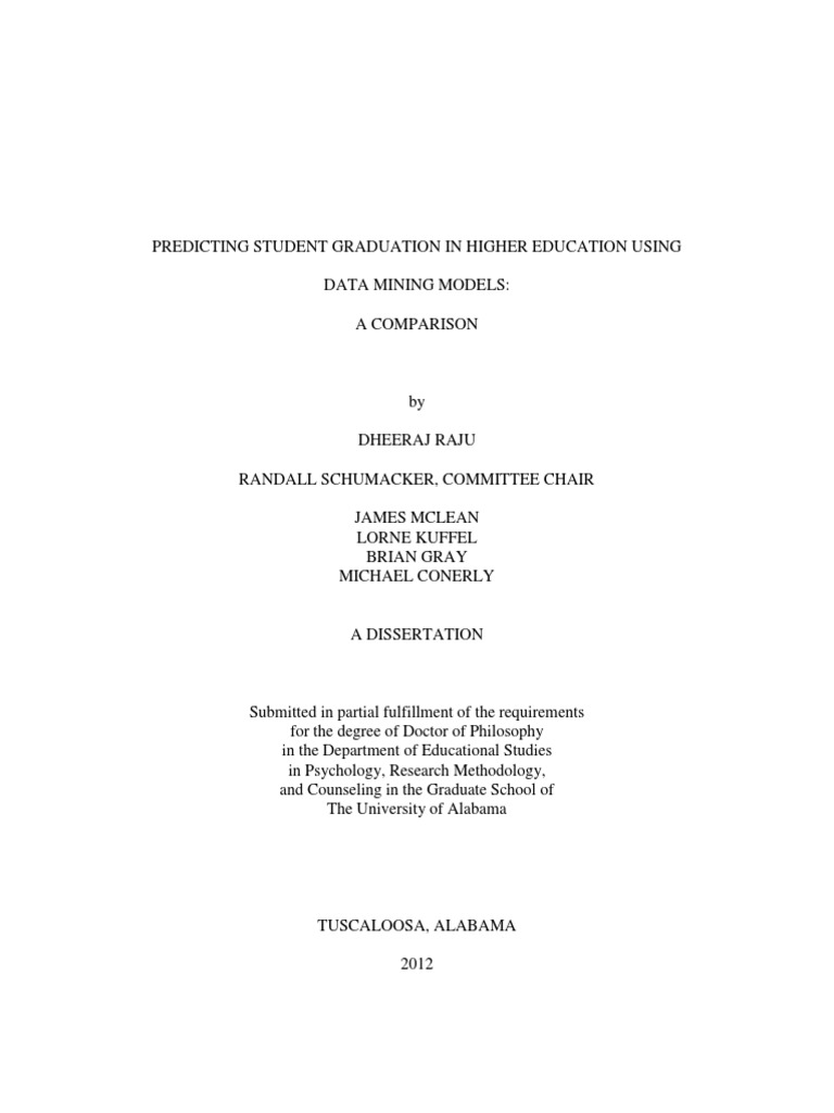 Student Graduation Using DataMining | PDF | Data Mining | Statistical Classification