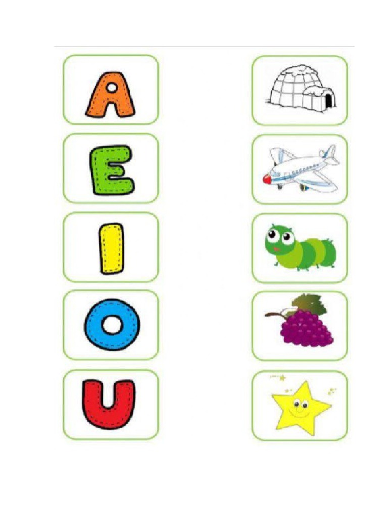 Sonido Inicial Vocales | PDF