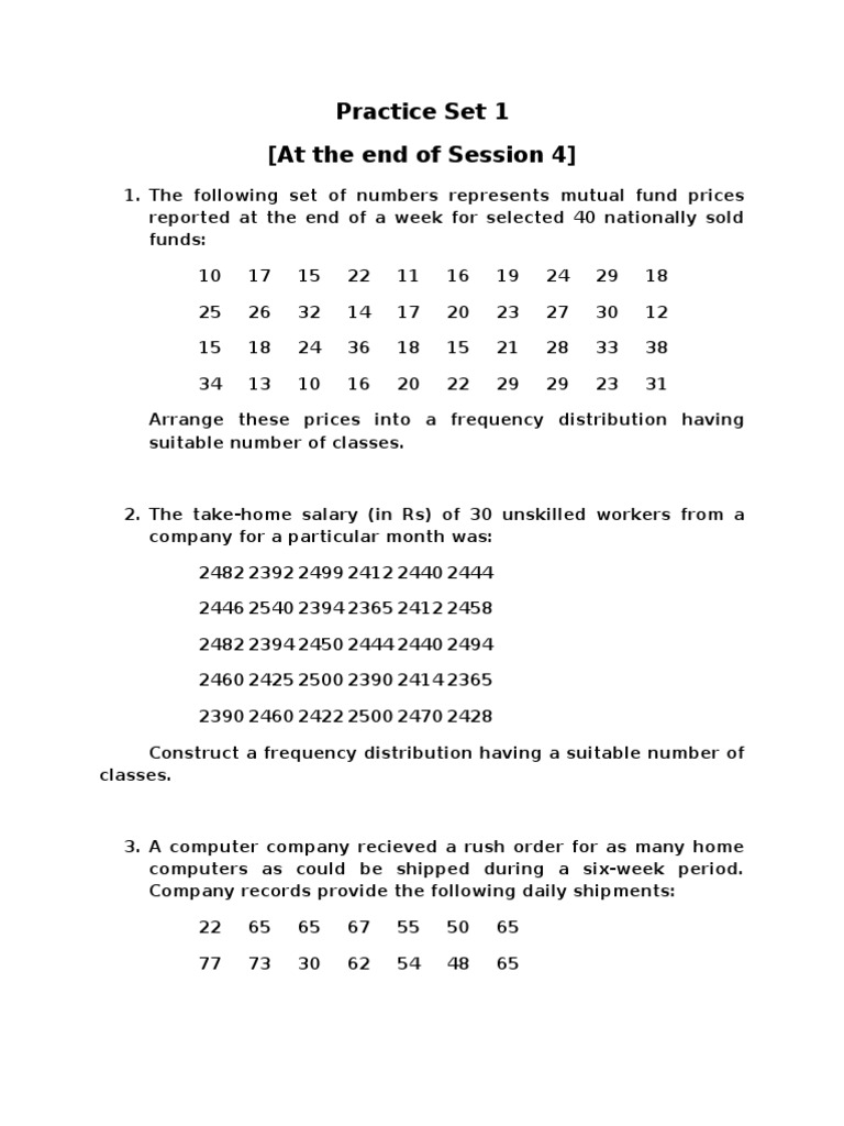 Frequency Distribution of Salaries | PDF | Salary | Employment