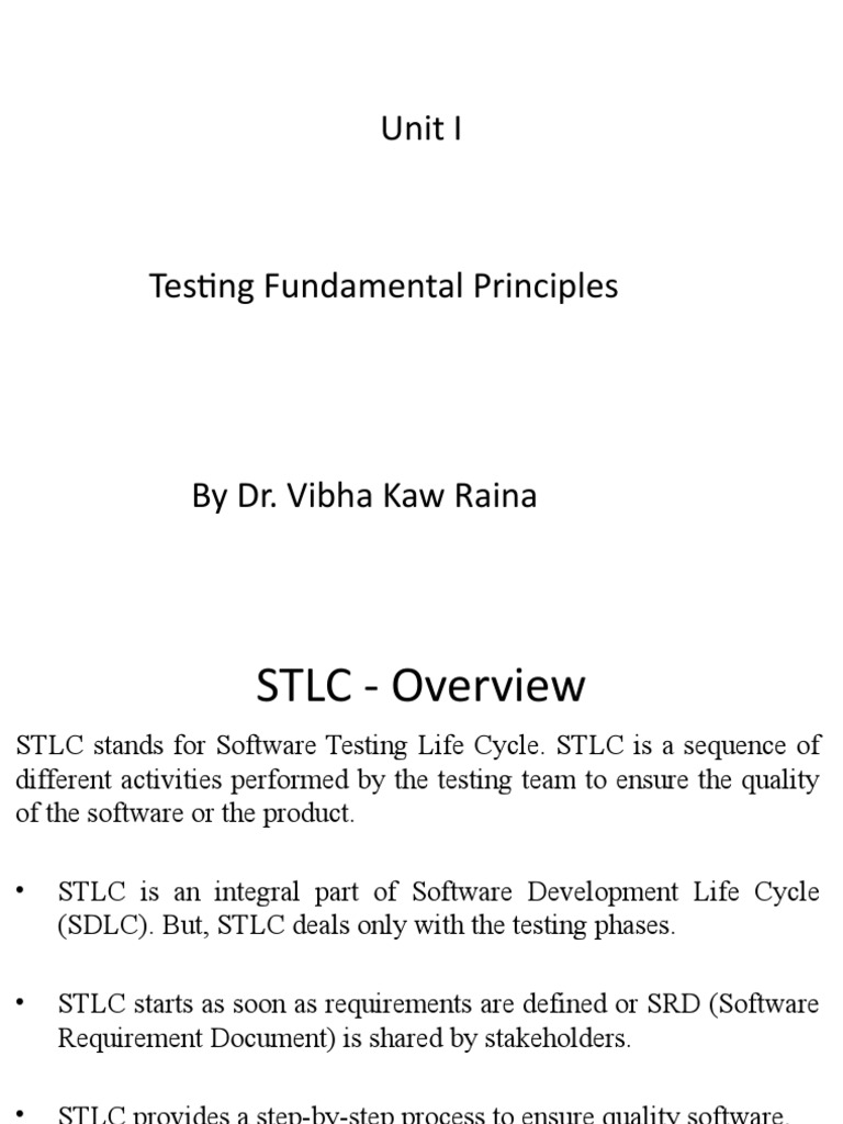 STLC | PDF | Software Testing | Business