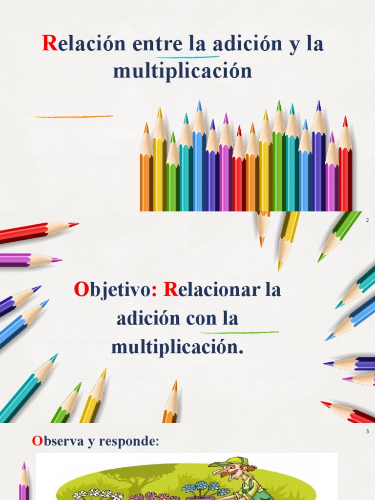 Relación Entre La Adición y La Multiplicación | PDF | Multiplicación ...