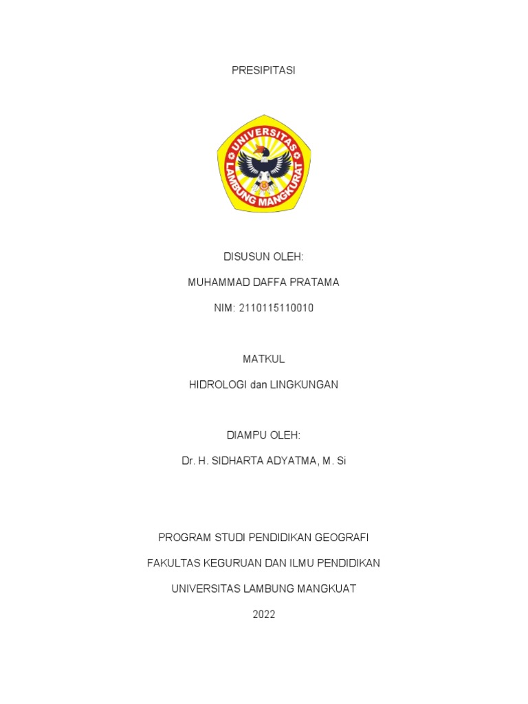 PRESIPITASI Daffa | PDF