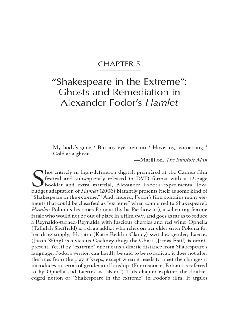 Spectral Shakespeares - Media Adaptations in The Twenty-First Century ...