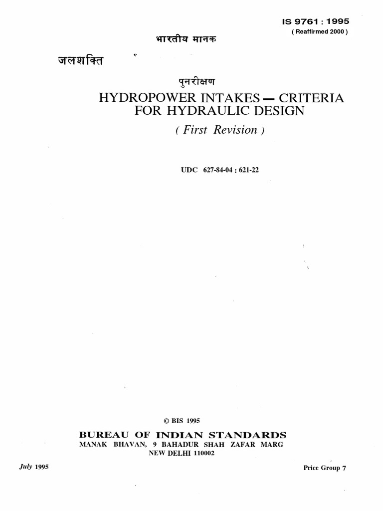 Hydropower Intakes | PDF | Dam | Hydroelectricity