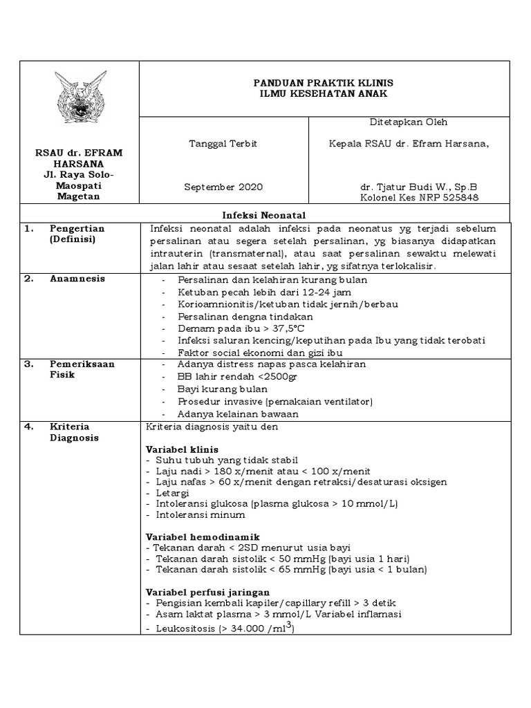 PPK Sepsis Neonatorum 2 | PDF