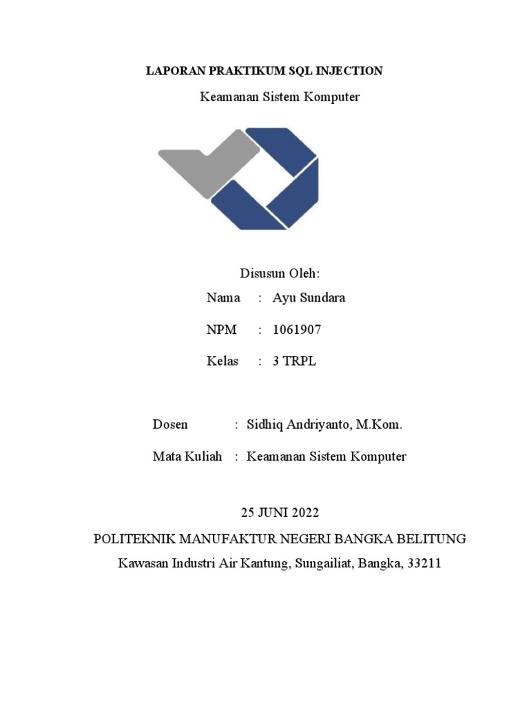 Panduan Lengkap SQL Injection | PDF | Metode & Bahan Ajar | Teknologi & Rekayasa