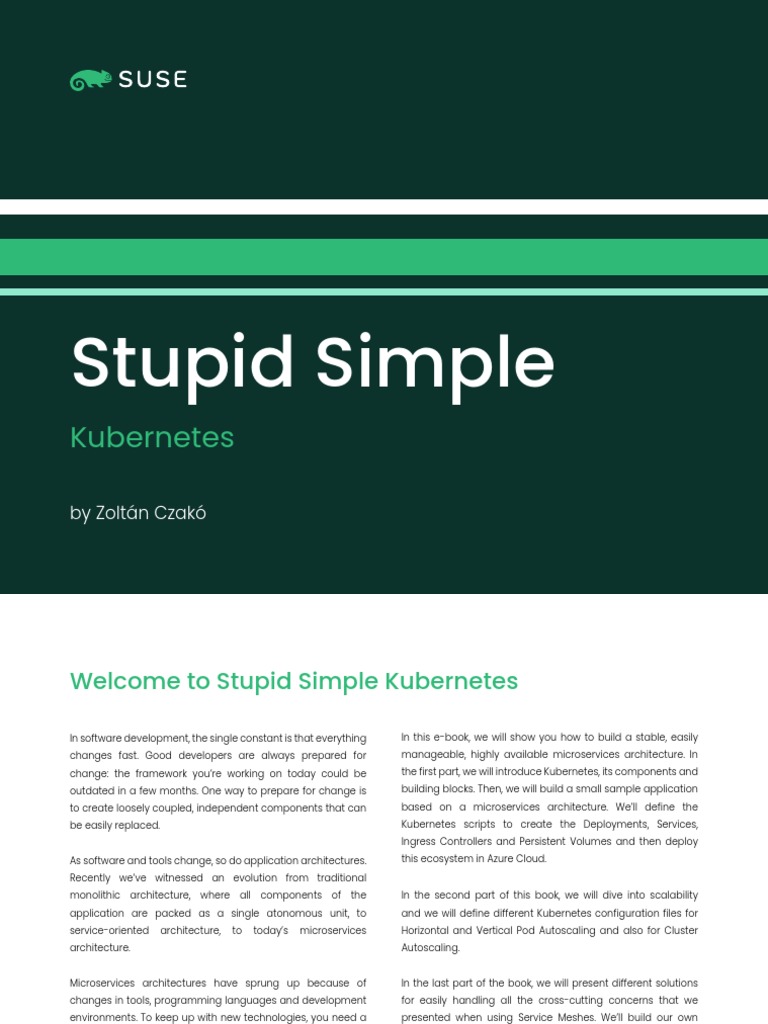 Stupid Simple Kubernetes Final | PDF | Databases | Computer Cluster