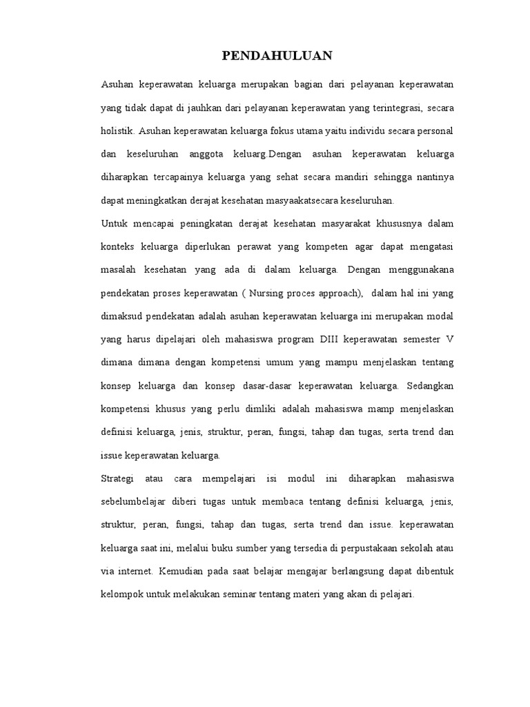 (Template) Modul 1 Unit 1 Keperawatan Keluarga | PDF