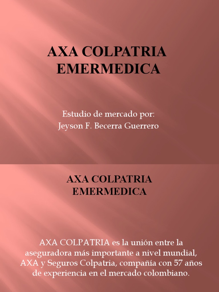 Axa Colpatria | PDF | Medicina | Ciencias de la Salud
