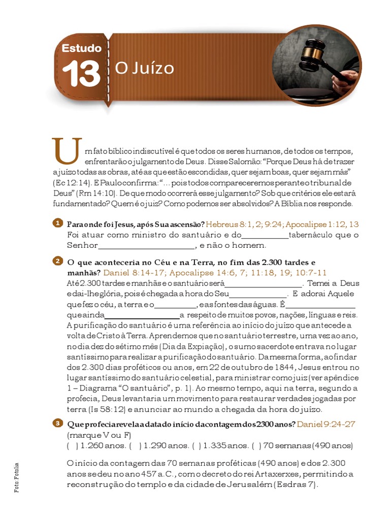 13 O Juízo | PDF | Jesus | Daniel (personagem Bíblica)