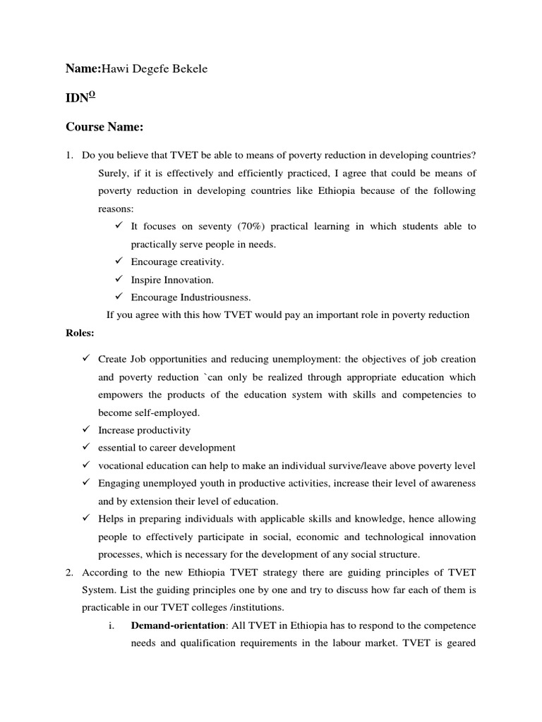 TVET Management | PDF