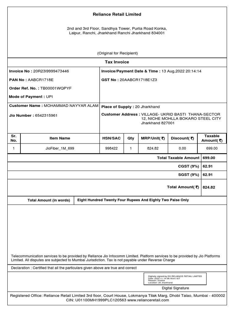 BCP BB Claim - August 2022 | PDF | Receipt | Invoice