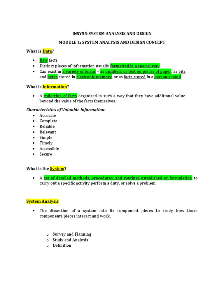 REVIEWER-INSY55 | PDF | Software Development Process | Computing