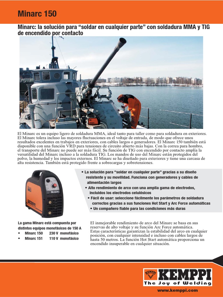 Minarc 150 SP | PDF | Soldadura | Construcción