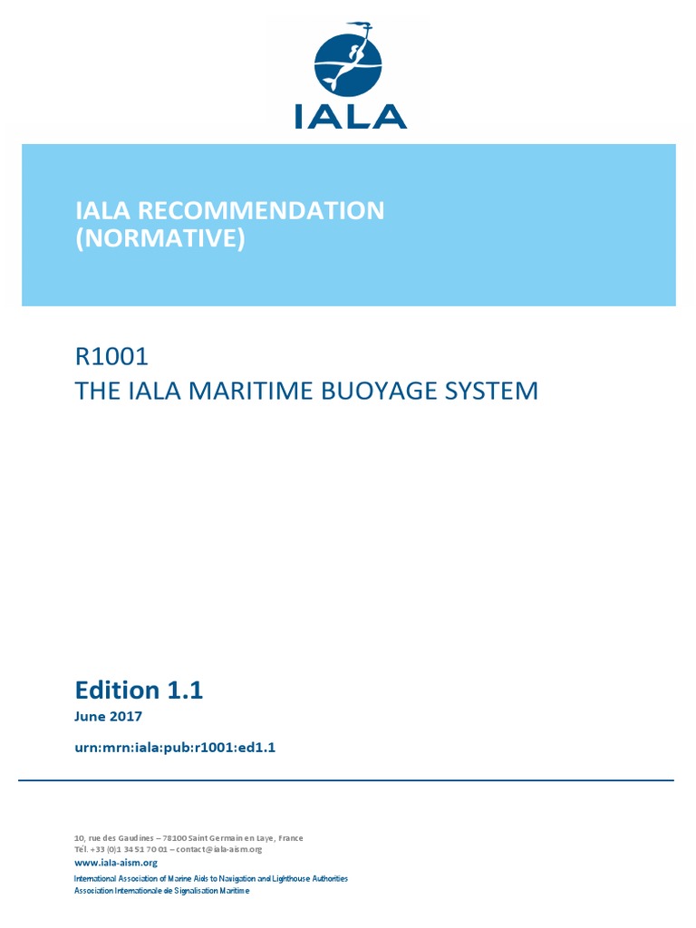 IALA Maritime Buoyage System R1001 | PDF | Government