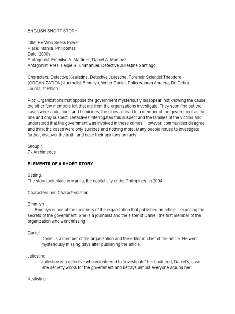 English Short Story Draft | PDF | Detective