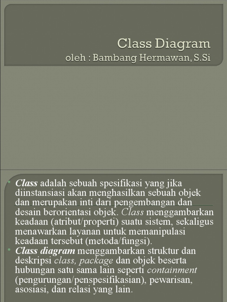 Materi Praktikum Class Diagram | PDF