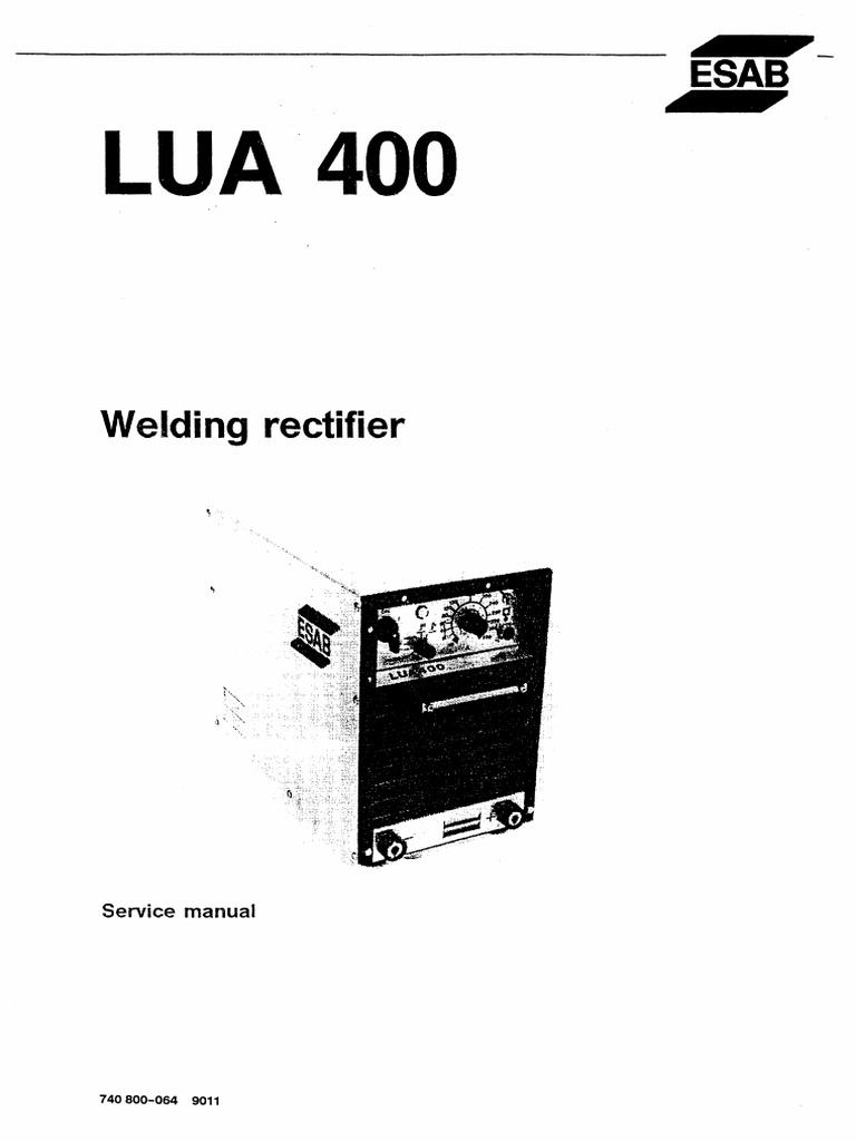 Esab Lua 400 | PDF | Mains Electricity | Welding
