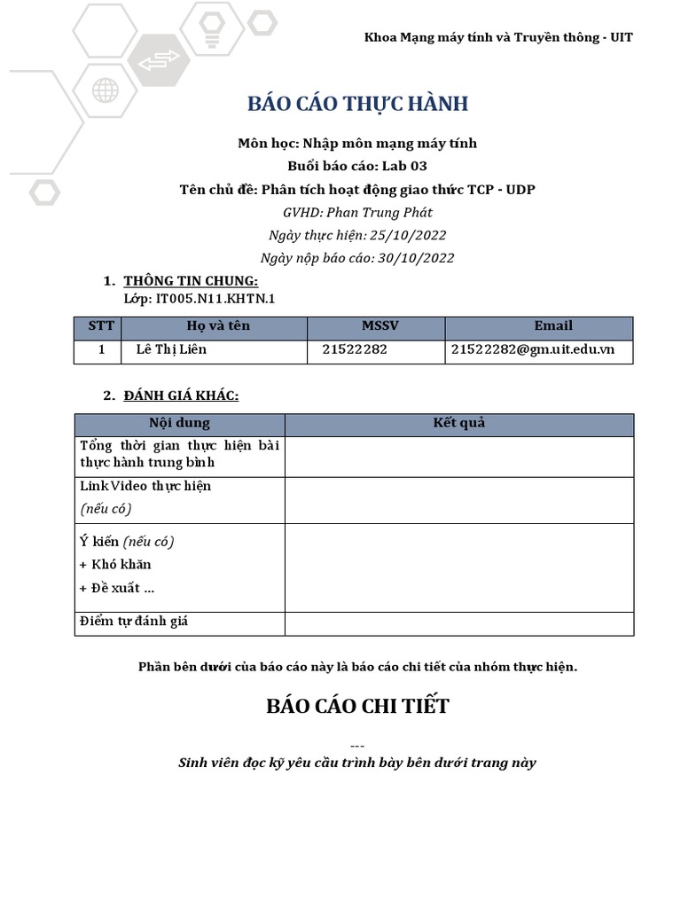 It005 N11 KHTN 1-Lab03-21522282 | PDF