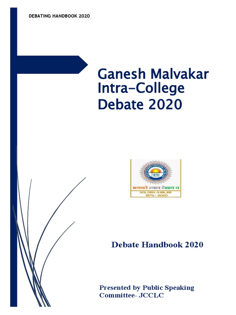 Debating Handbook 2020 PDF | PDF | Quarantine | Argument Debating Handbook 2020 PDF | PDF | Quarantine | Argument