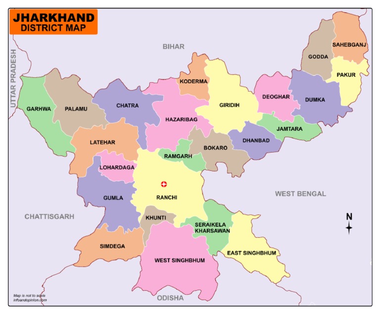 Jharkhand District Map | PDF