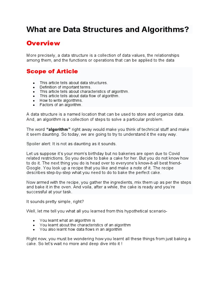 2 What Are Data Structures And Algorithms Pdf Algorithms Computational Complexity Theory 