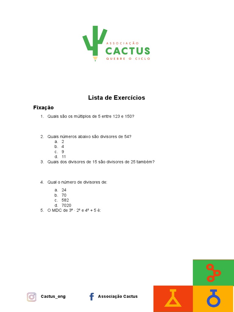 Exercícios - Capítulo 4 | PDF