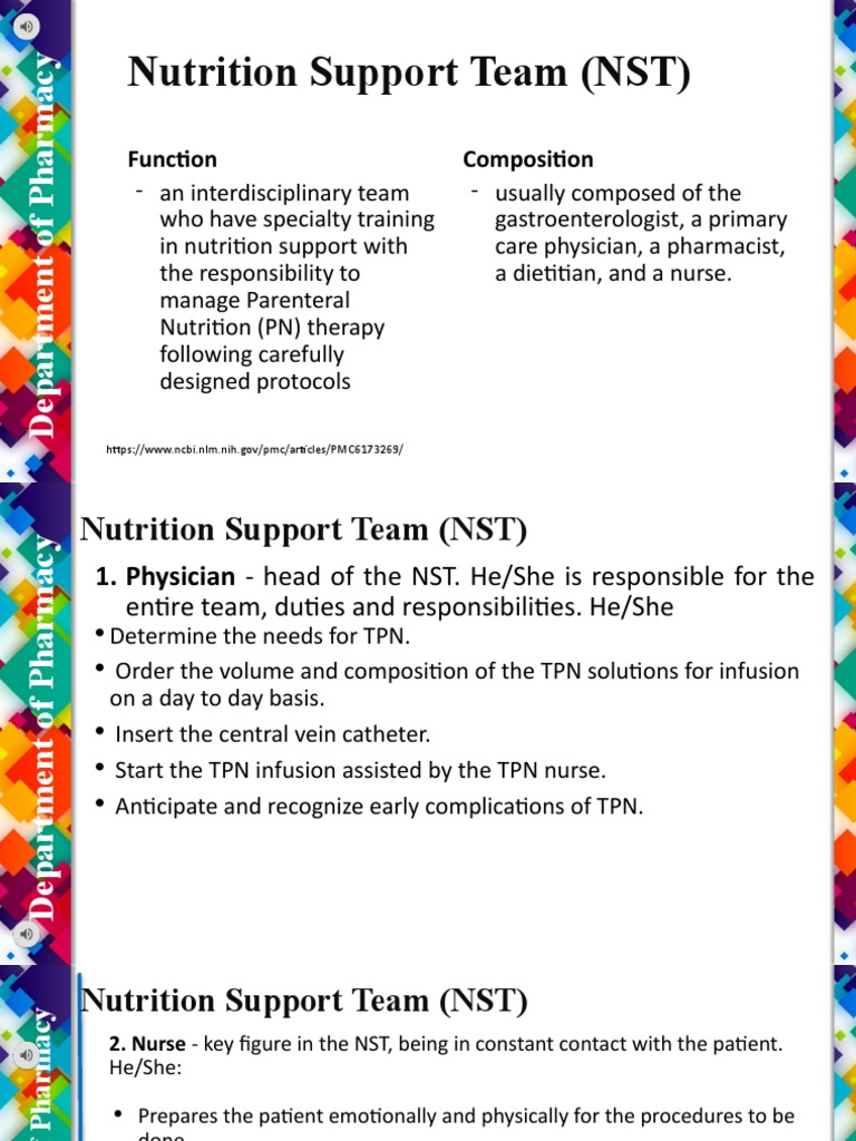 NST and Their Functions | PDF | Intravenous Therapy | Pharmacy