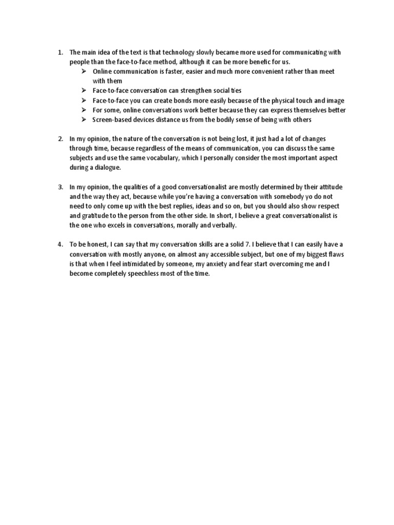 The Art of Conversation | PDF | Career & Growth | Self-Improvement