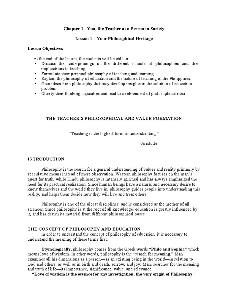 Understanding Your Teaching Philosophy | PDF | Curriculum | Philosophy ...