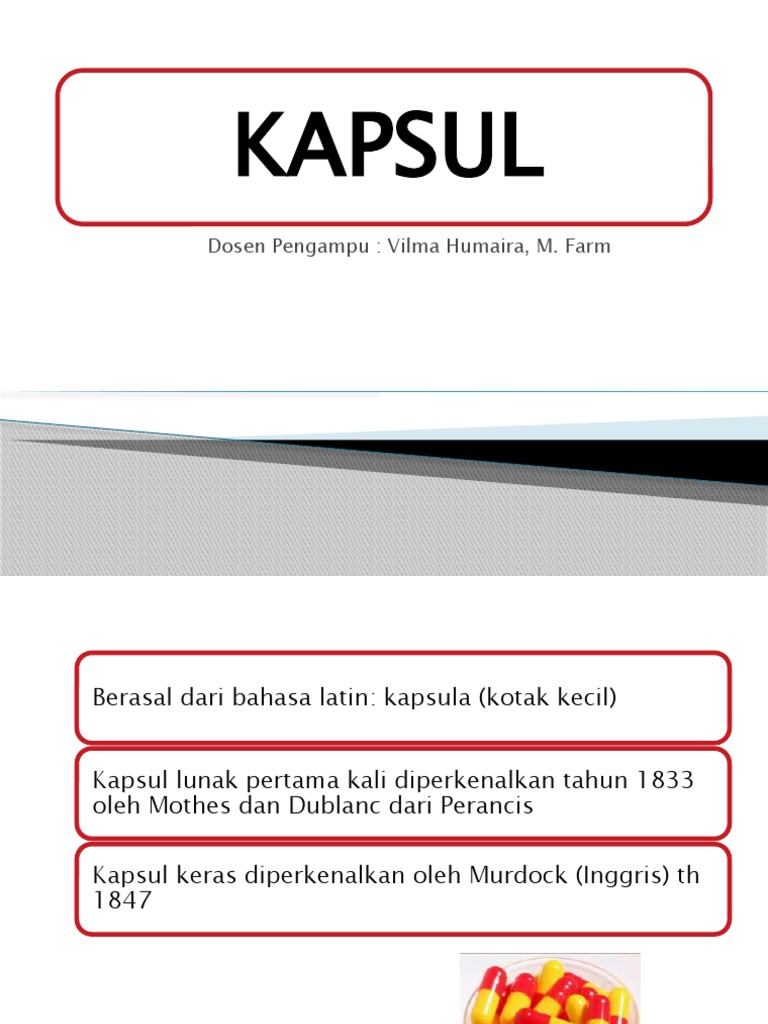 Pertemuan 9. Kapsul | PDF