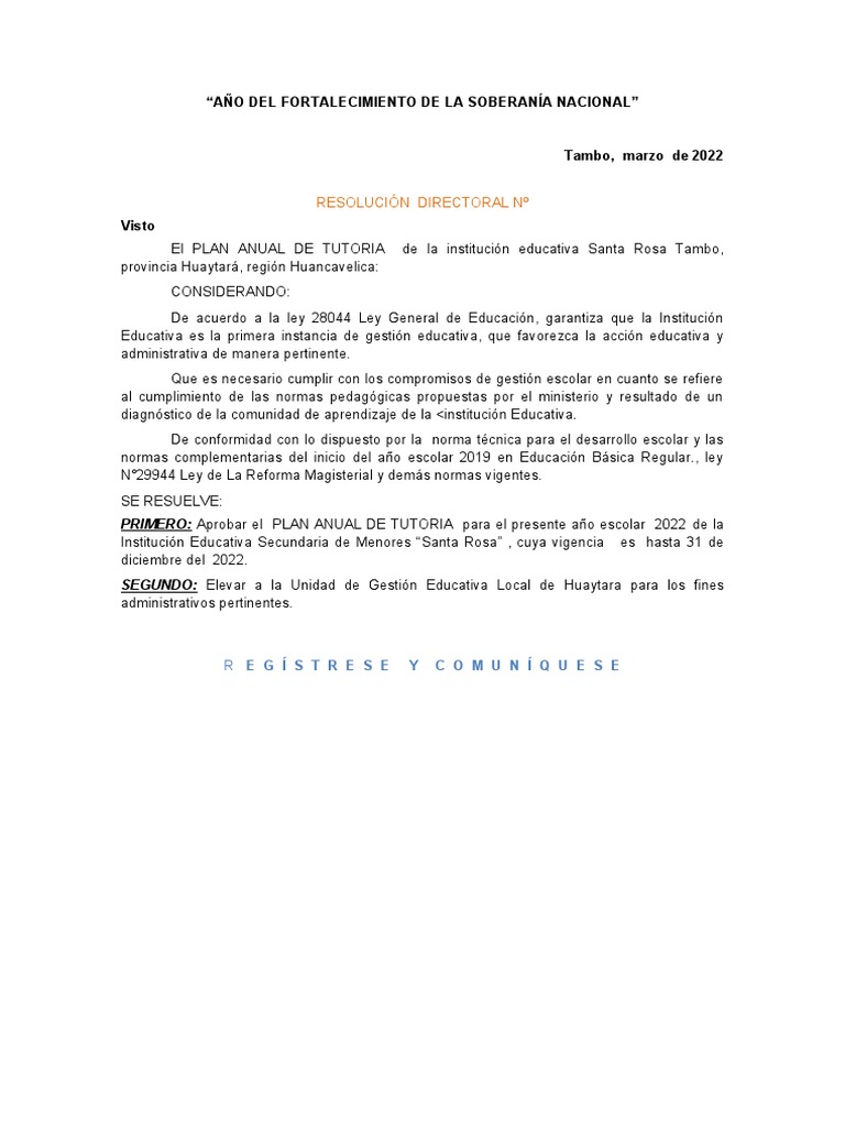 Plan Anual de Tutoria - 2022 | PDF | Aprendizaje | Conceptos psicologicos Plan Anual de Tutoria - 2022 | PDF | Aprendizaje | Conceptos psicologicos