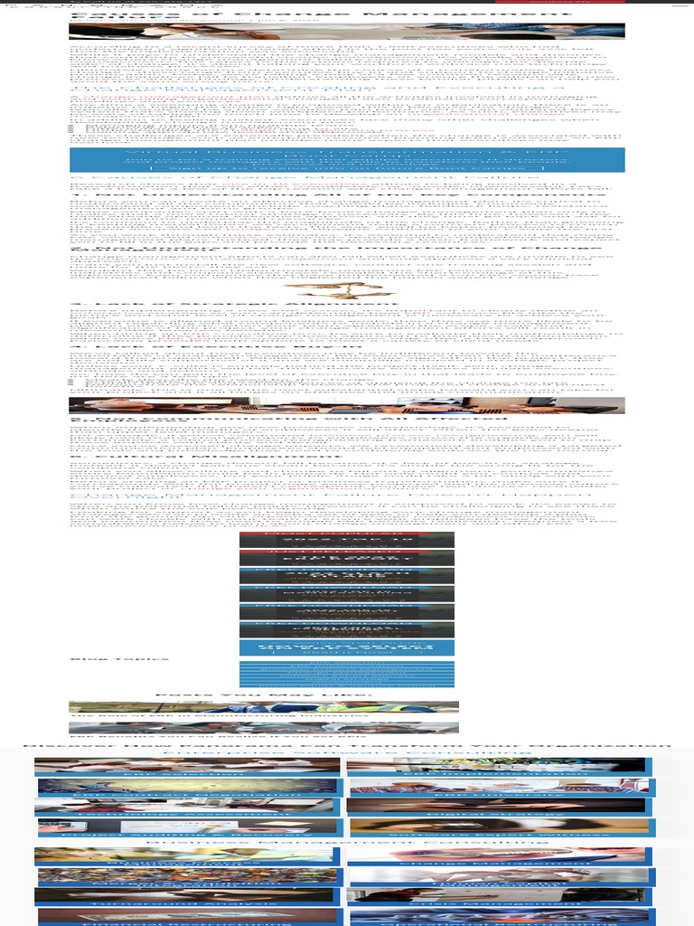 6 Causes of Change Management Failure | PDF | Change Management ...